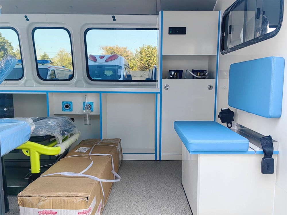 Gasoline ambulance, right hand ambulance, manual auto transmission ...